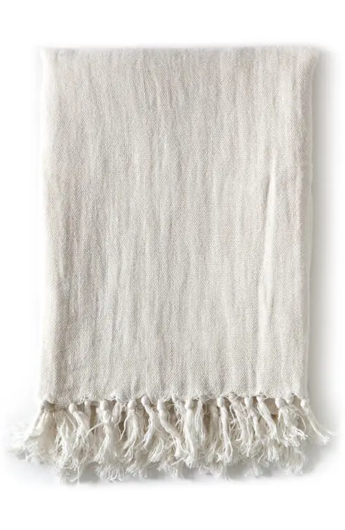 POM POM AT HOME Montauk Throw Blanket - Cream