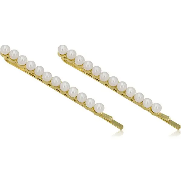 Brides & Hairpins Adaline Imitation Pearl Bobby Pin Set - Gold