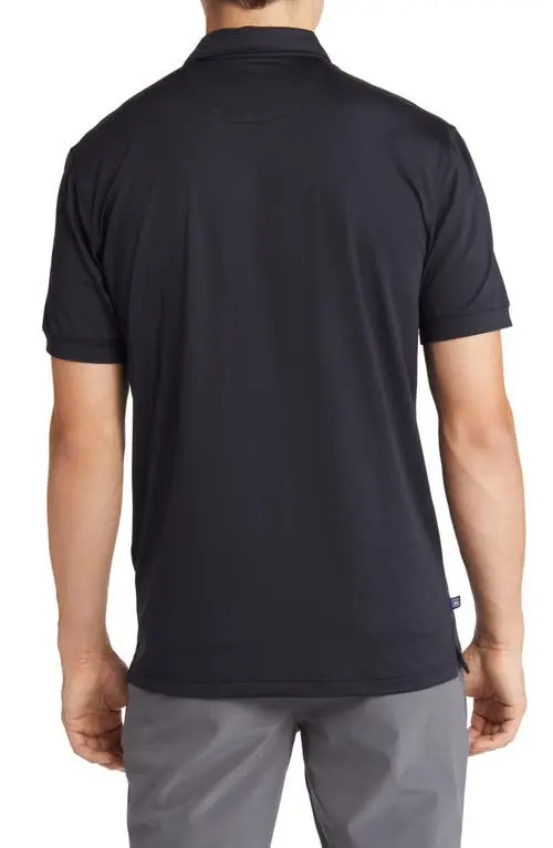 Mizzen+main Versa Solid Golf Polo - Black