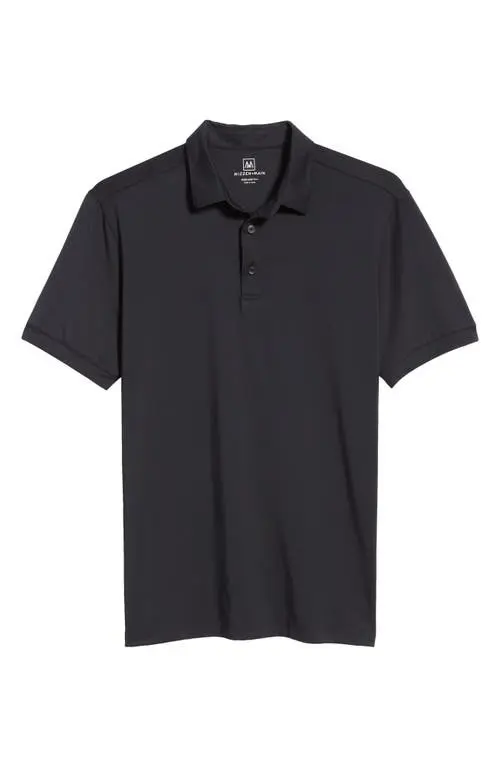 Mizzen+main Versa Solid Golf Polo - Black