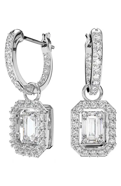 SWAROVSKI Una Dancing Crystal Drop Earrings - Silver