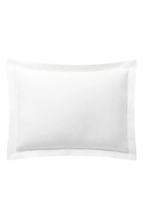 Ralph Lauren Organic Cotton Sateen Border Sham - Studio White