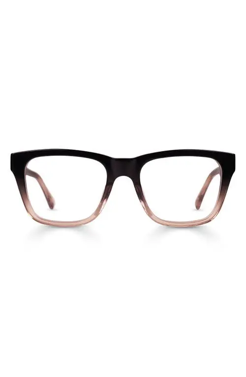 Eyebobs Kvetcher 53mm Square Reading Glasses - Black To Antique Crystal Fade