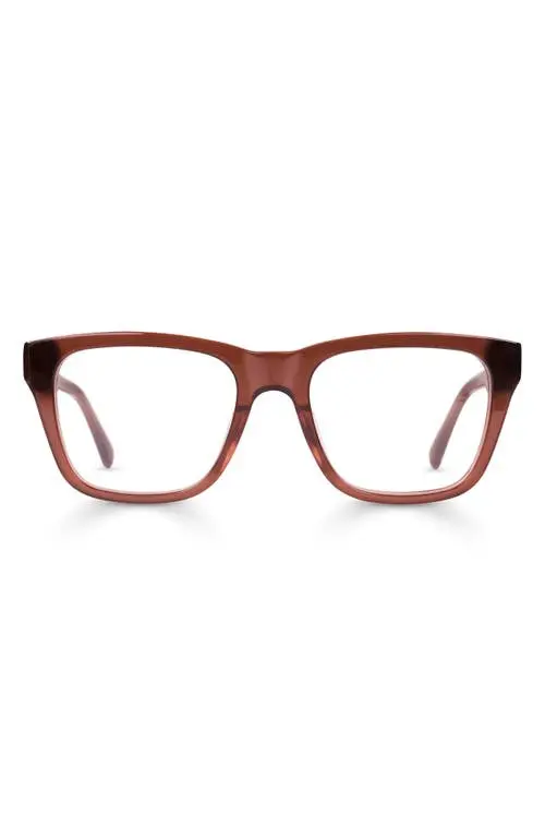 Eyebobs Kvetcher 53mm Square Reading Glasses - Hickory Brown Crystal