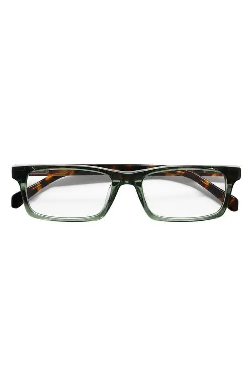 Eyebobs Number Cruncher 53mm Reading Glasses - Green Tortoise/ Clear