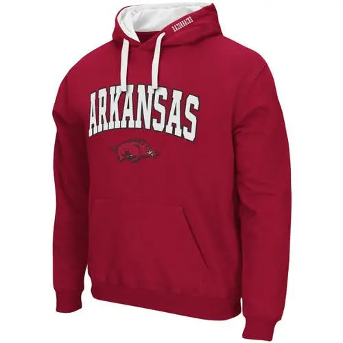 COLOSSEUM Arkansas Razorbacks Arch & Logo 2.0 Pullover Hoodie