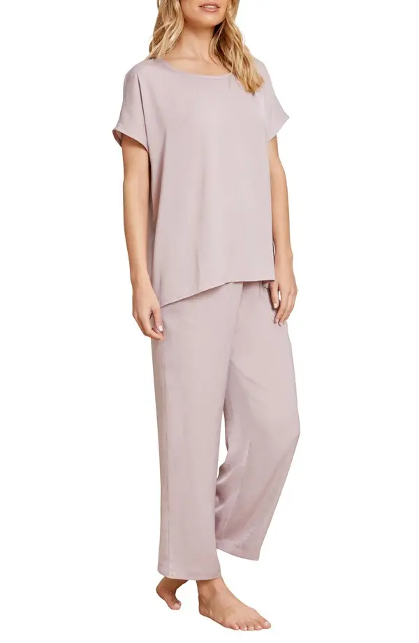 Barefoot Dreams Satin T-shirt & Pants Pajama Set