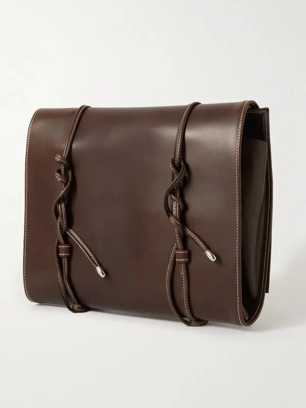LORENZI MILANO Stainless Steel Tool Set With Leather Case