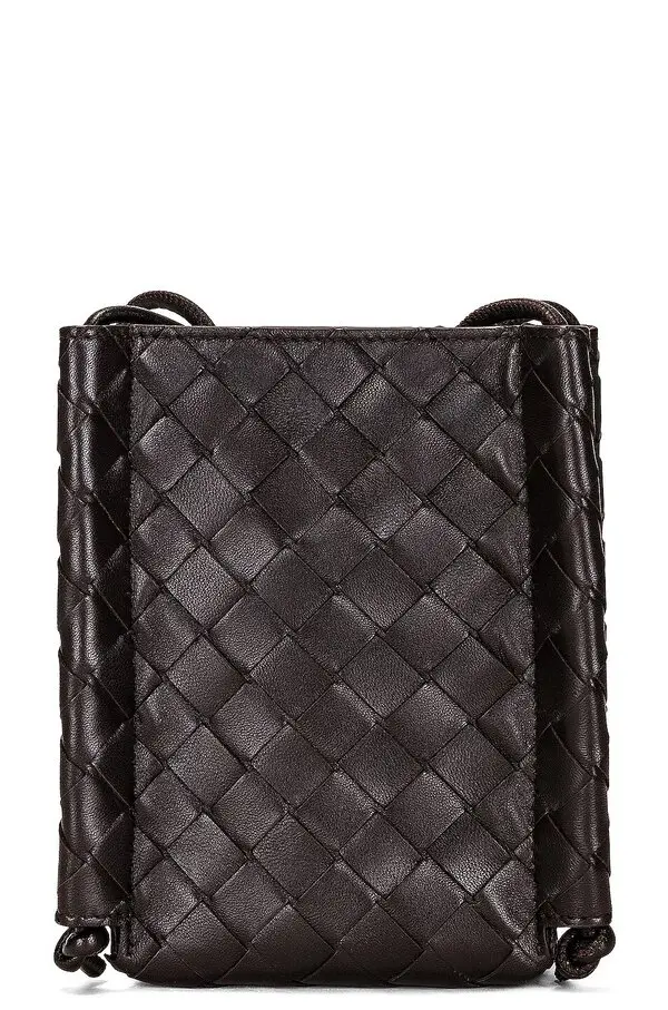 Bottega Veneta Pouch On Strap In Chocolate