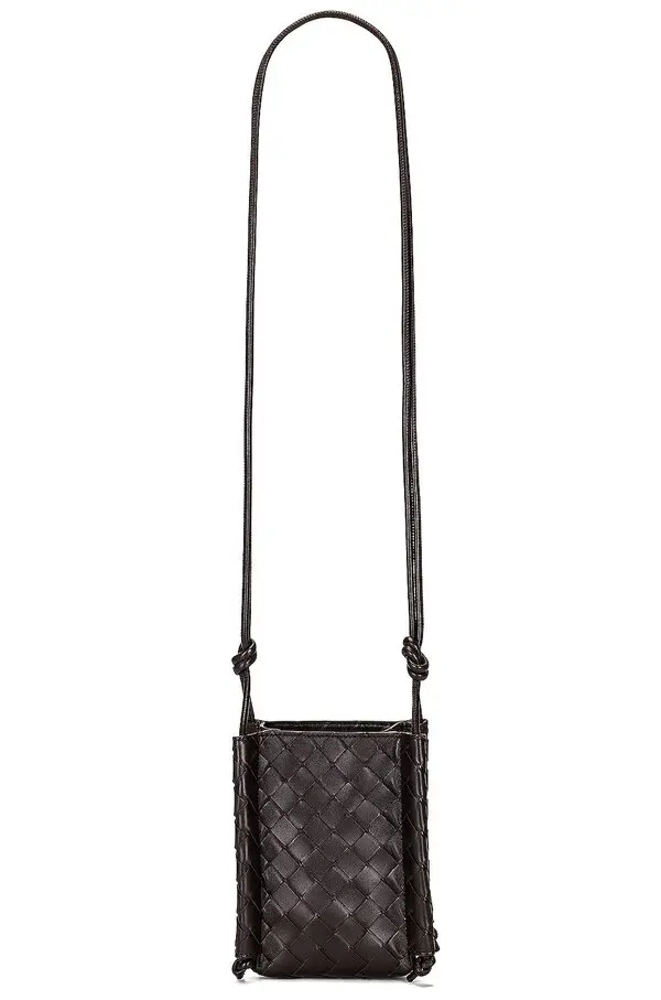 Bottega Veneta Pouch On Strap In Chocolate