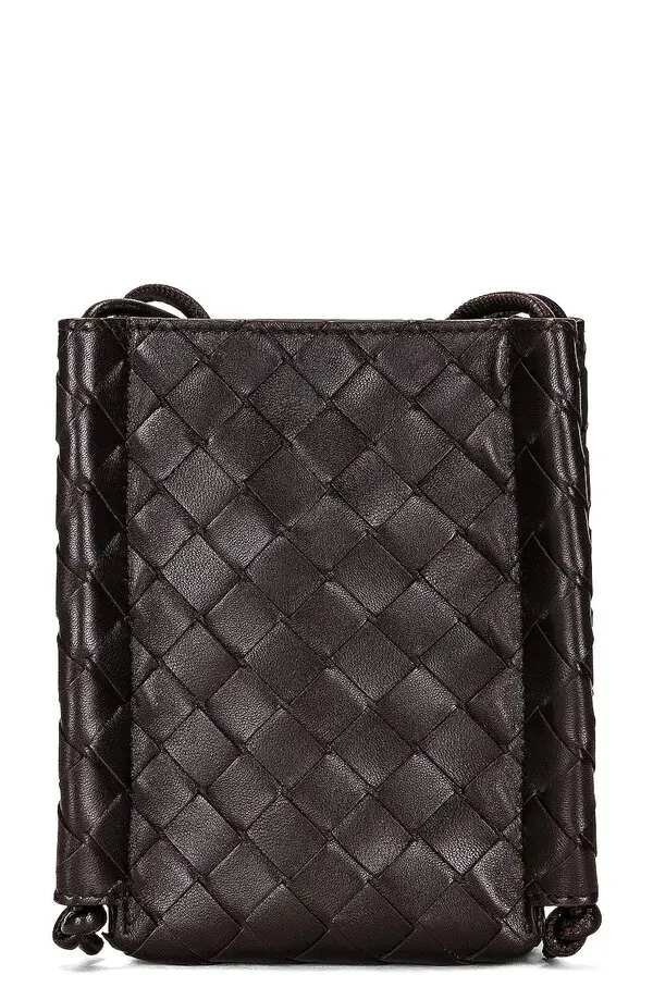 Bottega Veneta Pouch On Strap In Chocolate