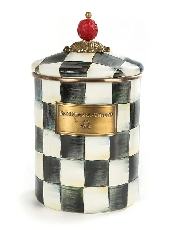 MACKENZIE-CHILDS Courtly Check Canister