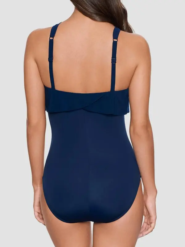 Magicsuit Liza Square-cut One-piece Swimsuit - Navy