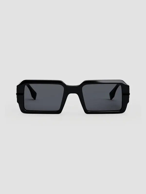 Fendi O'lock Graphy 52mm Rectangular Sunglasses