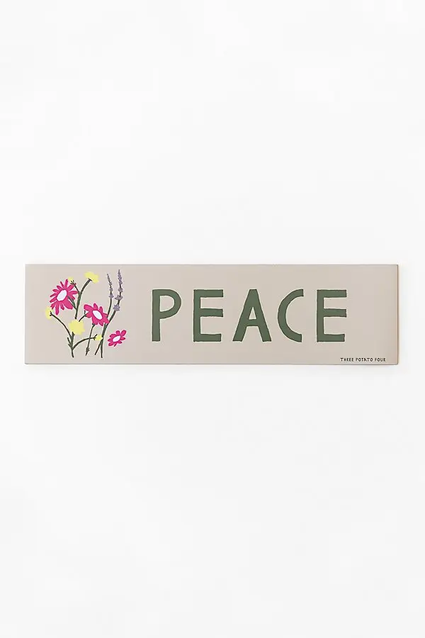 THREE POTATO FOUR Bumper Magnet - Peace 1