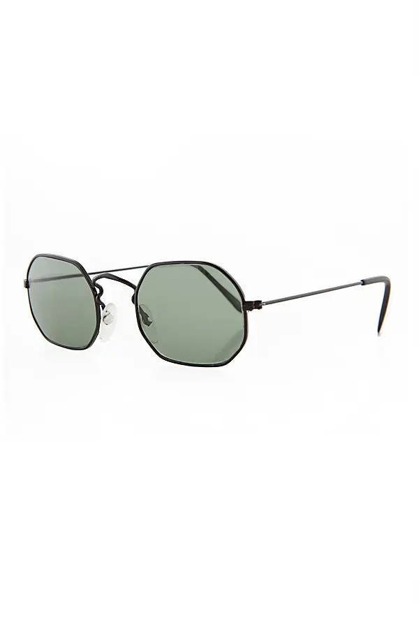 SUNGLASS MUSEUM Vintage Octagon Frame Sunglasses