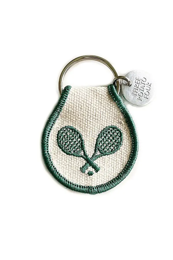 THREE POTATO FOUR Patch Keychain - Tennis Partners