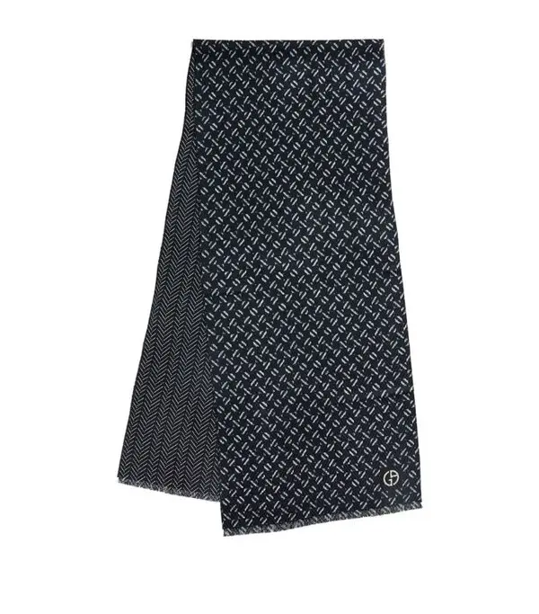 Giorgio Armani Wool Reversible Scarf
