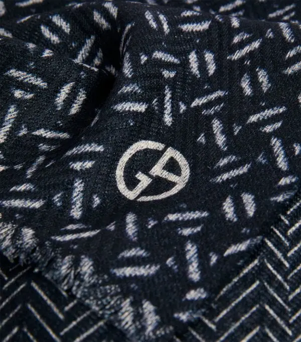 Giorgio Armani Wool Reversible Scarf