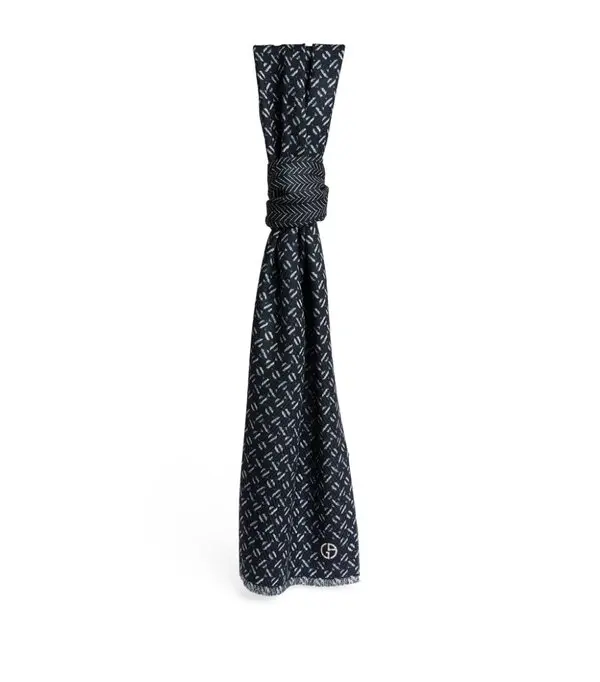 Giorgio Armani Wool Reversible Scarf