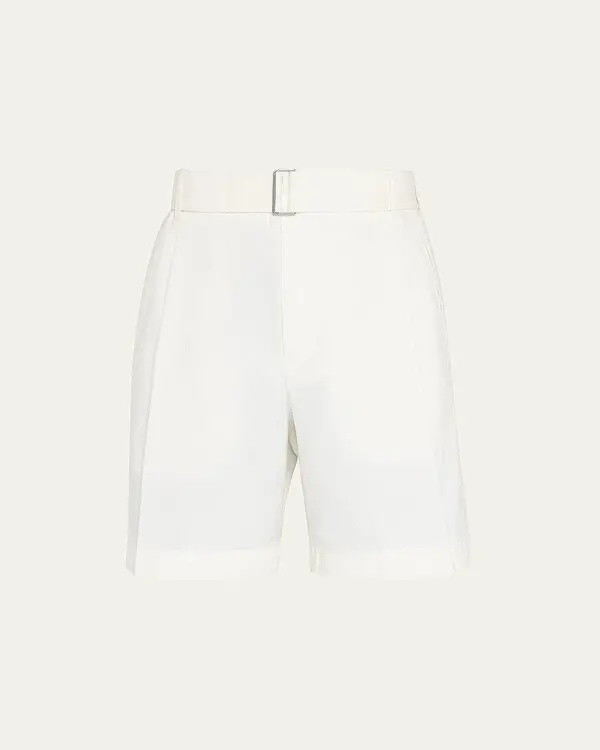 3.1 Phillip Lim Pleated Tailored Shorts With Self-belt - Ant. White