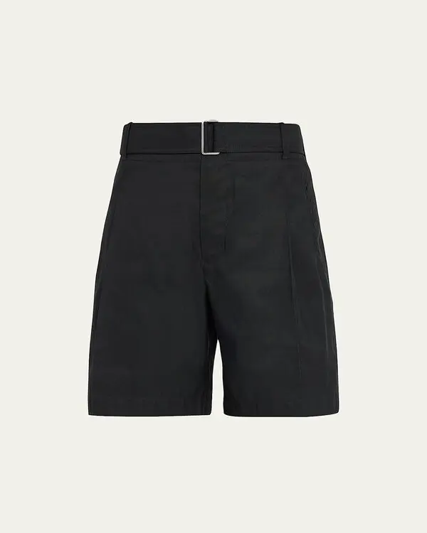 3.1 Phillip Lim Pleated Tailored Shorts With Self-belt - Black