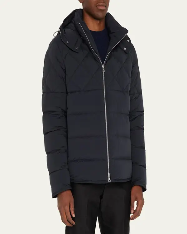 Moncler Cecaud Quilted Down Jacket - Navy