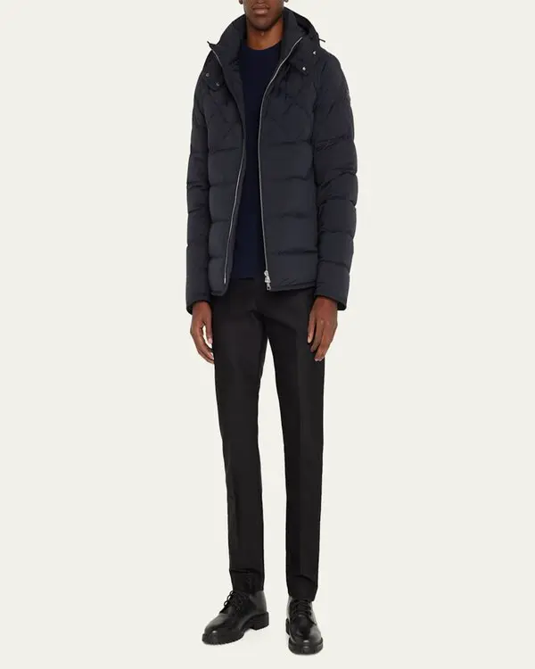 Moncler Cecaud Quilted Down Jacket - Navy