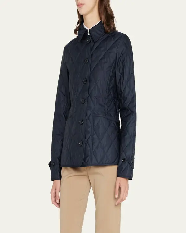Burberry Diamond Quilted Jacket - Midnight