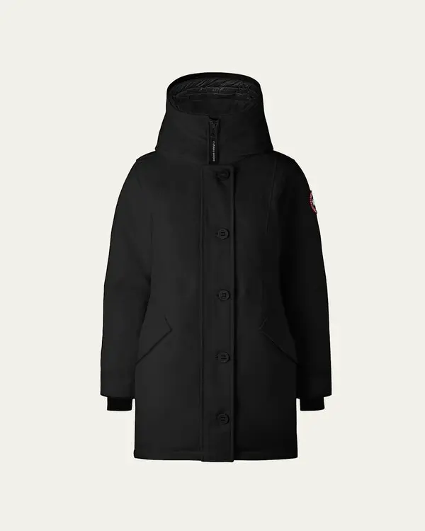 Canada Goose Rossclair Mid-length Parka - Black