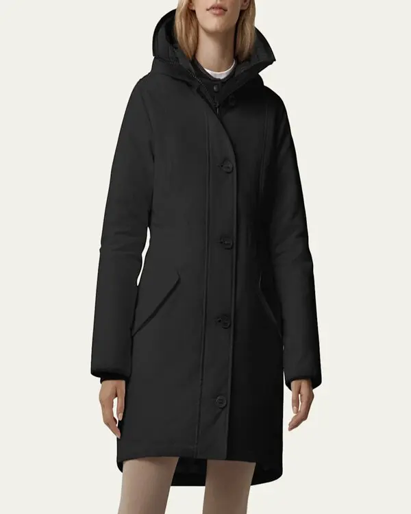 Canada Goose Rossclair Mid-length Parka - Black