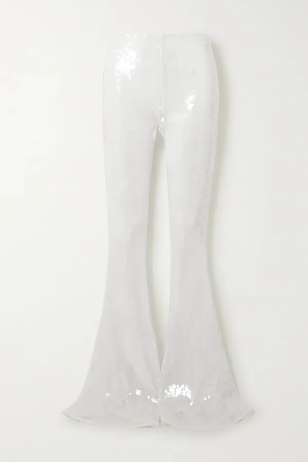 16Arlington Koro Sequined Tulle Flared Pants