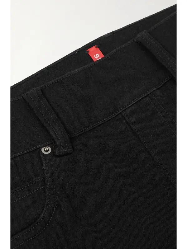 Spanx High-rise Flared Jeans - Black