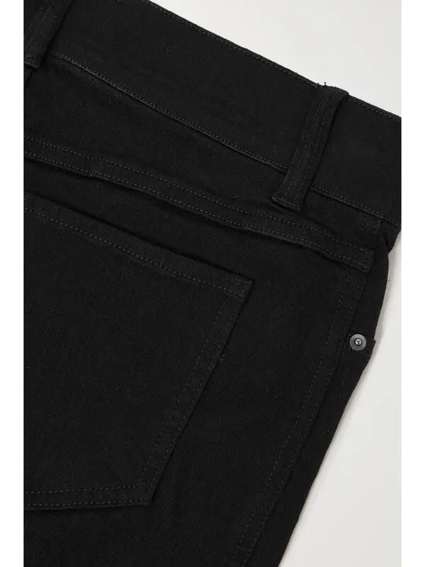Spanx High-rise Flared Jeans - Black