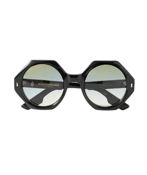 JACQUES MARIE MAGE Pennylane Oversized Hexagon-frame Acetate And Gold-tone Sunglasses