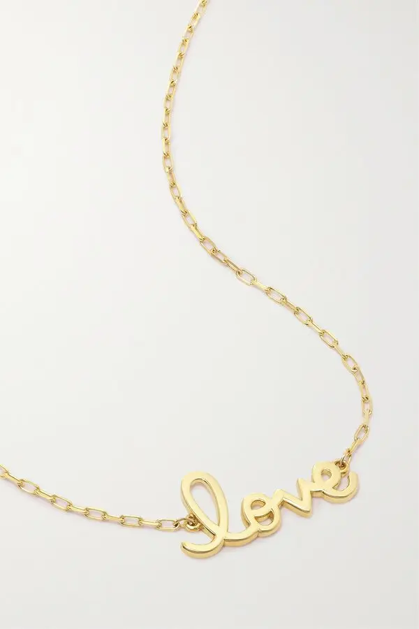 SYDNEY EVAN Tiny Love Necklace - Gold