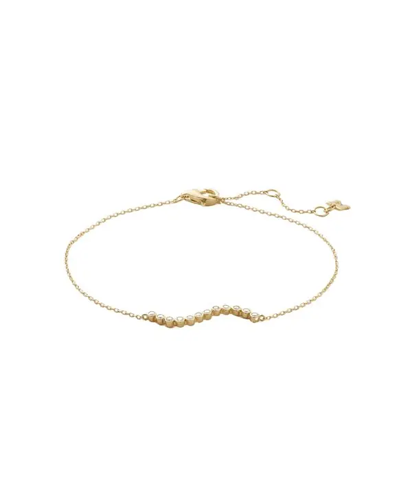 Mateo Wave 14-karat Diamond Bracelet - Gold