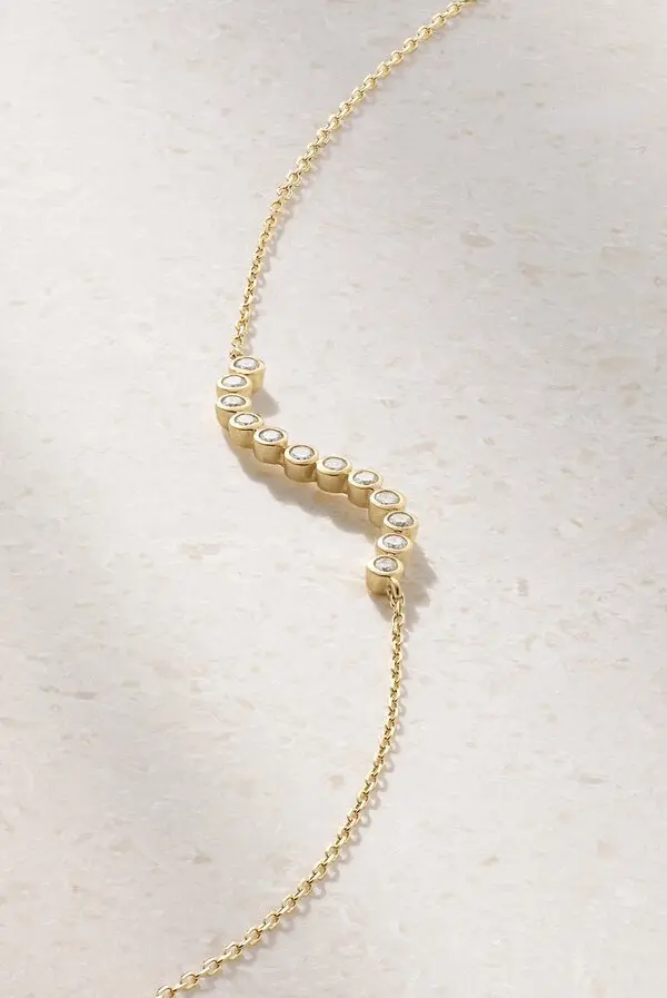 Mateo Wave 14-karat Diamond Bracelet