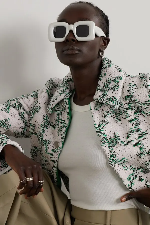 Loewe Inflated Oversized Square-frame Sunglasses - White