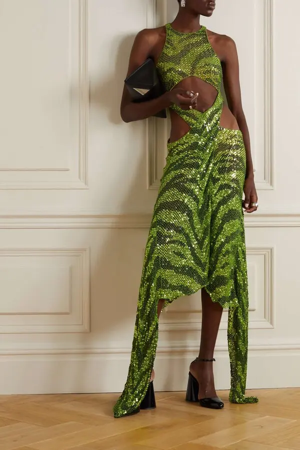 attico green sequin dress Buy Magnolia Cutout Sequined Mesh - At 80% Off Ringyou online