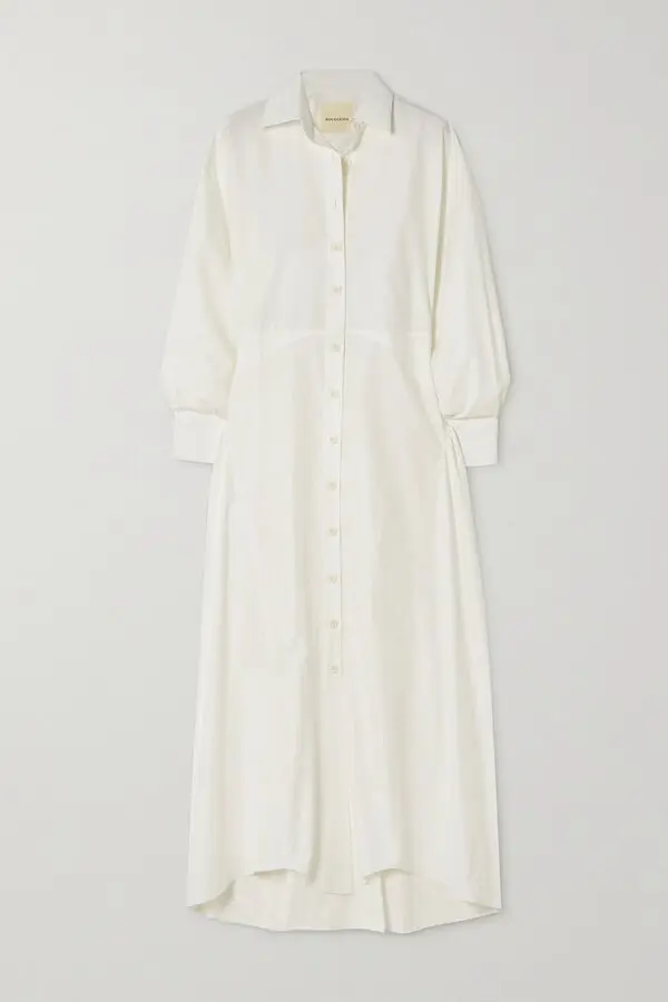 Bouguessa Sara Cotton-poplin Maxi Shirt Dress