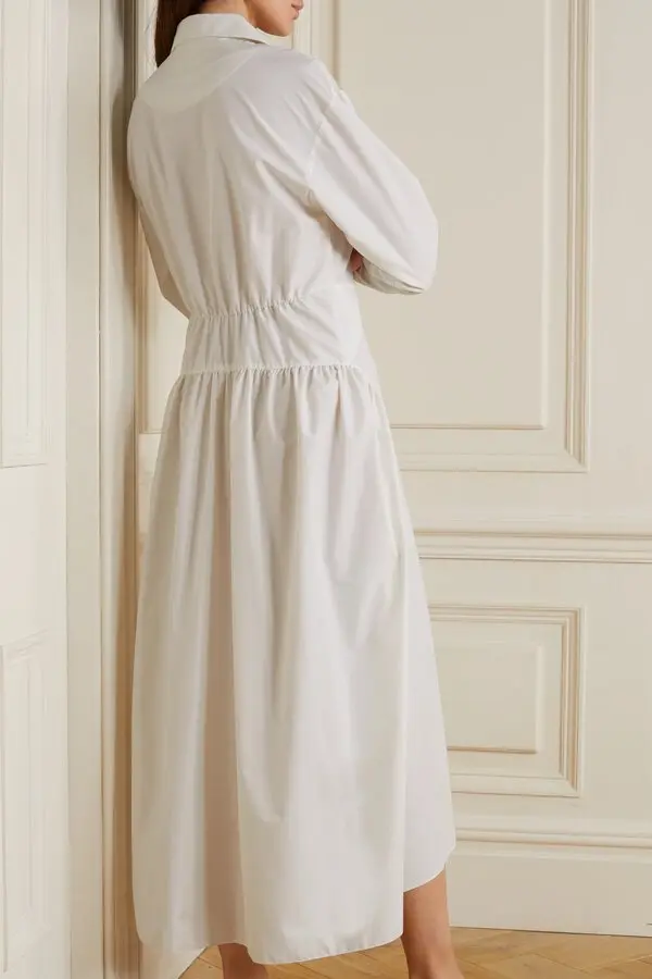 Bouguessa Sara Cotton-poplin Maxi Shirt Dress