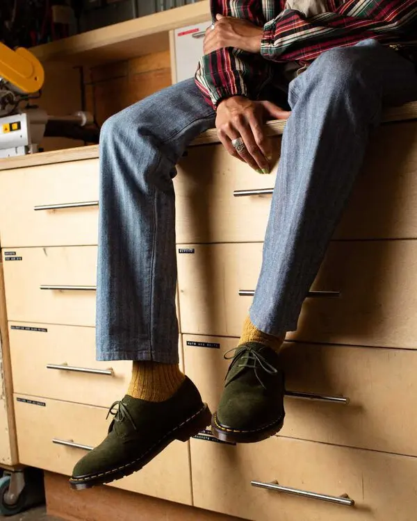 Dr. Martens 1461 Made In England Shoes - Green