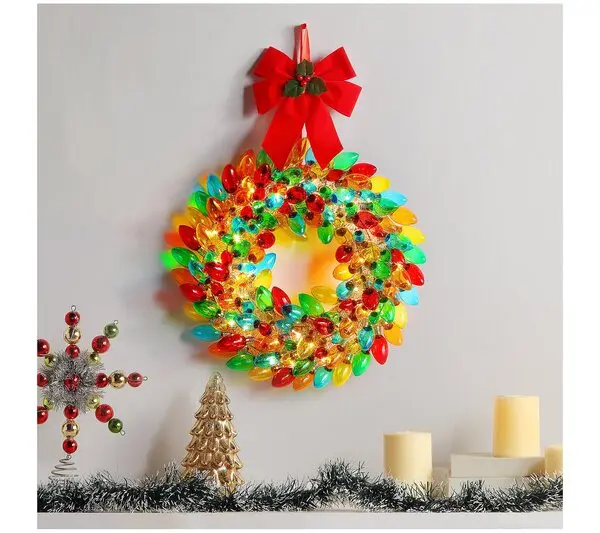 MR. CHRISTMAS Nostalgic 17' C9 Bulb Wreath