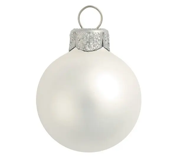 WHITEHURST 6-piece 4' Glass Ornament, Frost Fin Sh - One-color