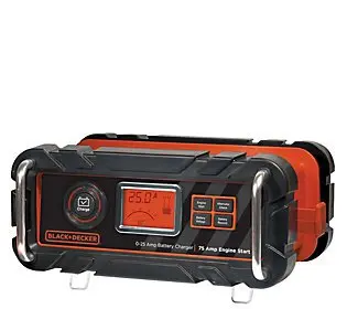 BLACK + DECKER 25-amp Bench Battery Charger W/ Engine Start - One-color