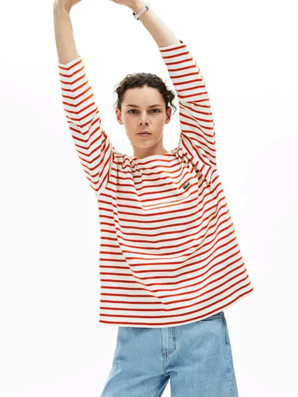 Lacoste Cotton Nautical Striped T-shirt