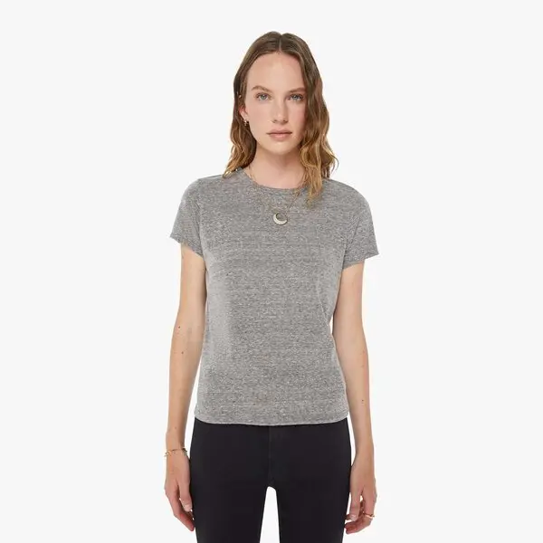 MOTHER The Lil Goodie Heather T-shirt - Grey