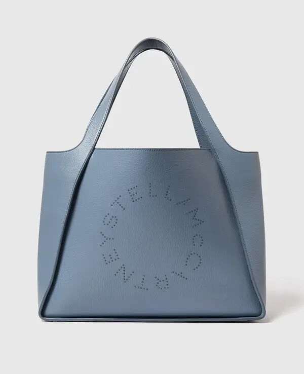 Stella McCartney Logo Tote Bag - Blue