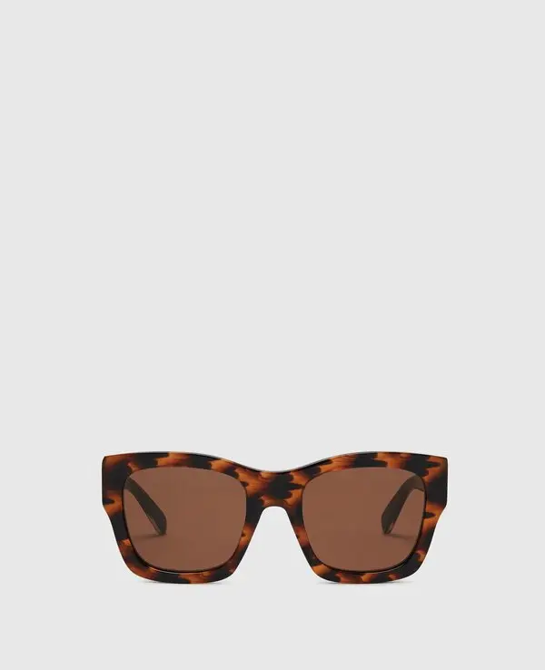 Stella McCartney Square Sunglasses - Havana Brown